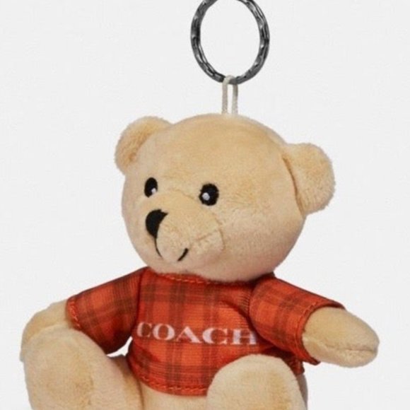 Coach | Accessories | Nwt Coach Plush Teddy Bear Key Charm | Poshmark
